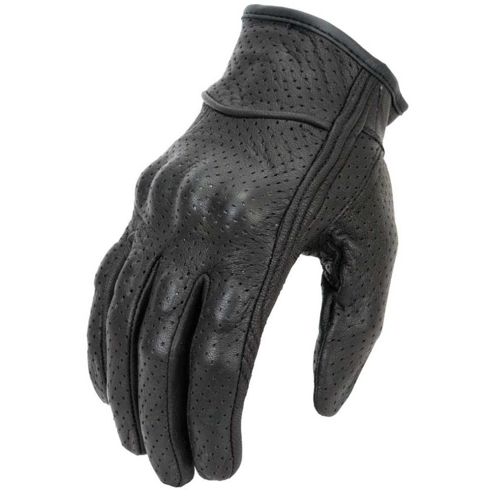 First Mfg Short Wrist Ventilated Motorcycle Riding Gloves - BikersDen