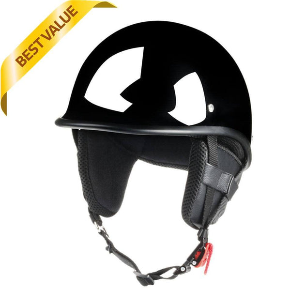 Polo Motorcycle Helmet Dot | Biker Lid DOT Approved Low Profile Mayans ...