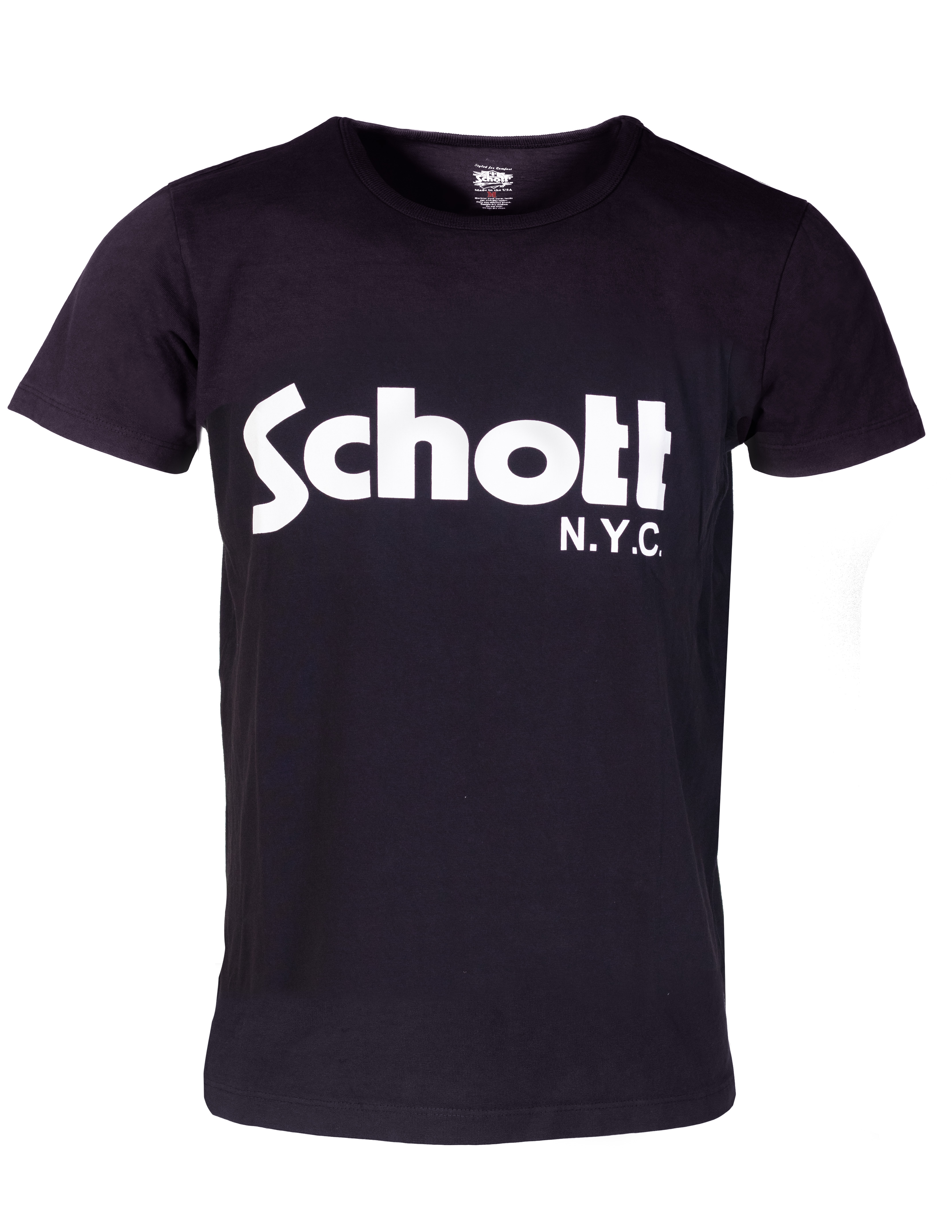 Schott N.Y.C. TLOGO1 T-shirt Schott Logo Tee - BikersDen