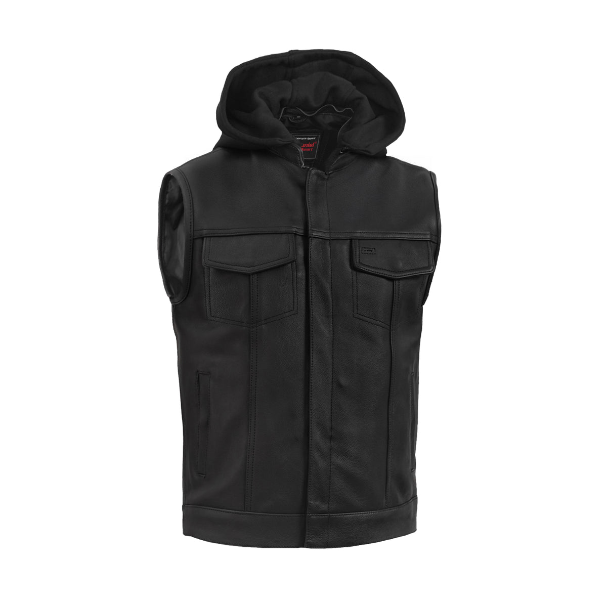 Cole™ Men's Motorcycle Leather Vest | BikersDen