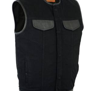 Men's Daniel Smart Textile & Denim Motorcycle Vests | BikersDen